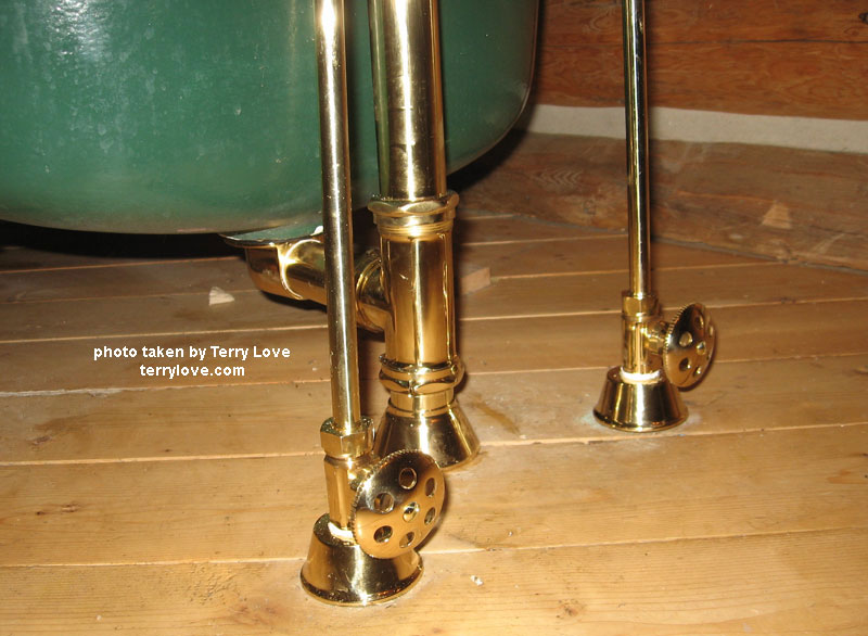 How To Replace A Clawfoot Tub Faucet And Waste And Overflow Terry Love Plumbing Remodel DIY 