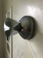 Grohe shower handle removal - no set screw, no brand name visible ...