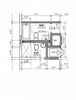 Four Back to Back Bathrooms - 2 on second floor, 2 on first floor ...