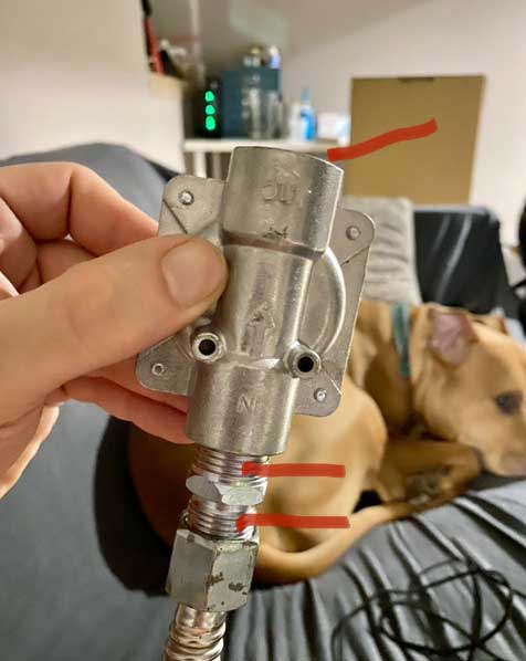 Pipe dope on all threads for gas valve? | Terry Love Plumbing Advice ...