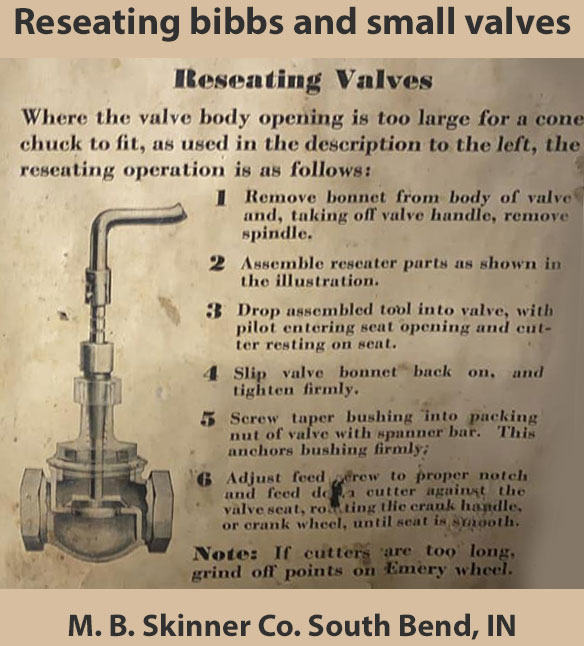 Skinner Reseating bibbs and small valves | Terry Love Plumbing Advice ...